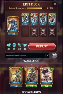 warhammer-combat-cards-deck - Level Winner